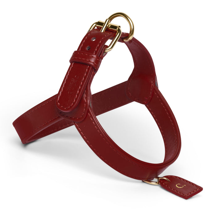 Scarlet Collar - A classic scarlet red dog collar made in Italy