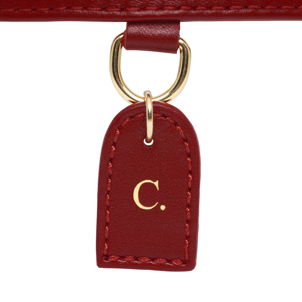 Scarlet Collar - A classic scarlet red dog collar made in Italy