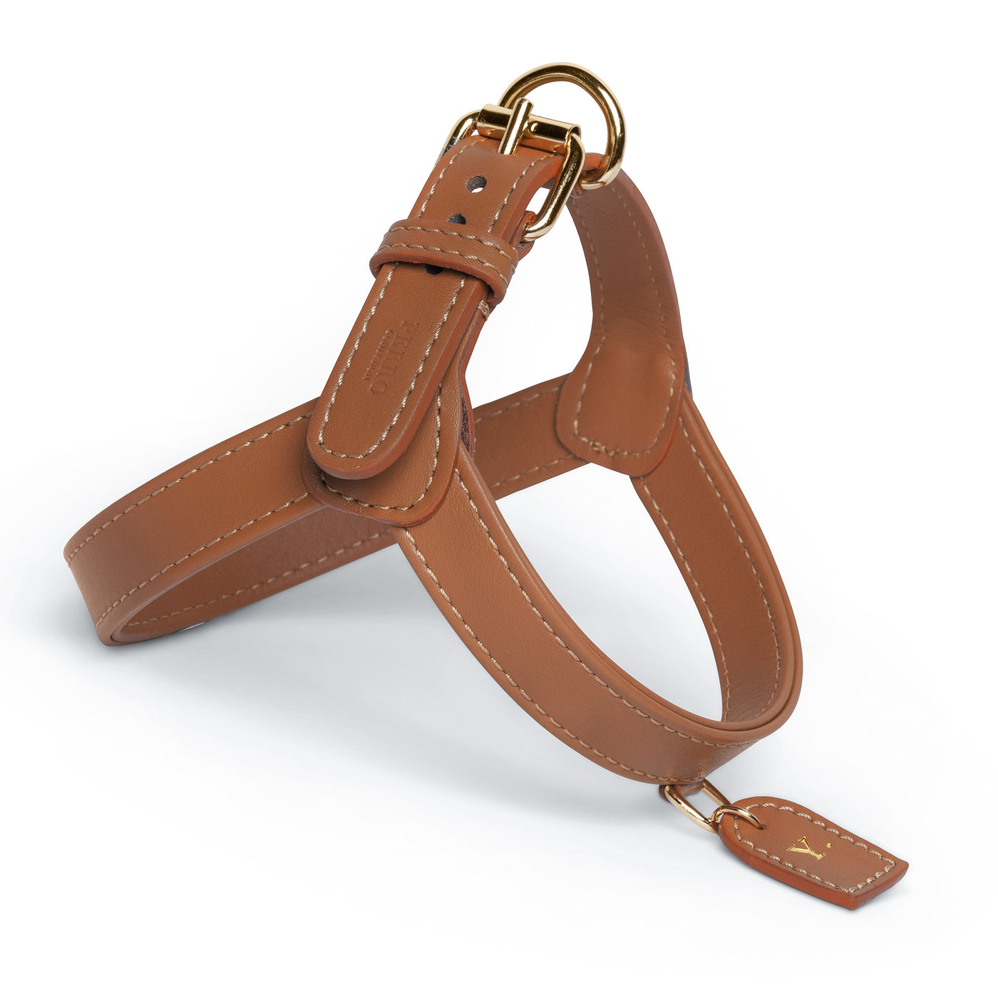 Caramel Harness - Leather dog harness made in Italy