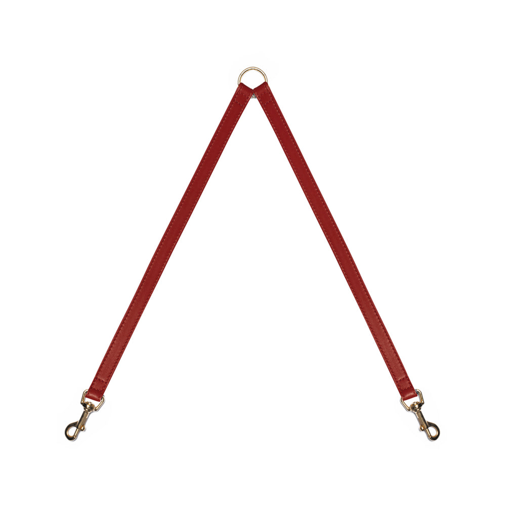 Scarlet Collar - A classic scarlet red dog collar made in Italy